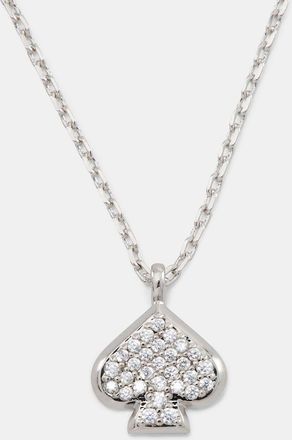 Kate Spade New York Kate Spade Everyday Spade Pave Mini-Anh&auml;nger f&uuml;r Frauen in Klar/Silber | Kubikzirkonie