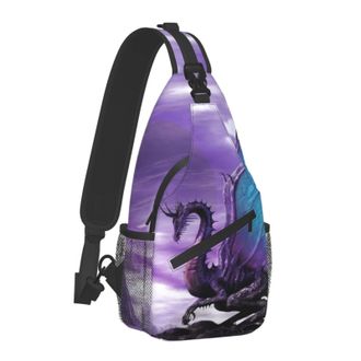 AOOEDM Drache mit offenen Flügeln Outdoor Crossbody Umhängetasche für Unisex-Wanderrucksack für Junge Erwachsene