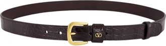 Valentino Garavani Homme, Accessoires, Brun, Taille: 95 CM Ceinture VLogo