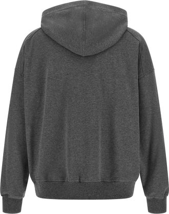 Brunello Cucinelli Shiny Trim Hoodie - charcoal