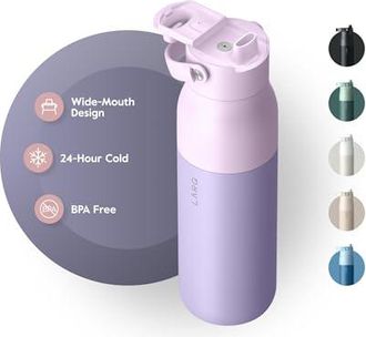 LARQ Bouteille Swig Top 1 L -Bouteille &agrave; large goulot en acier inoxydable &agrave; isolation sous vide | Garde leau froide | Bouteille deau r&eacute;utilisable pour le s