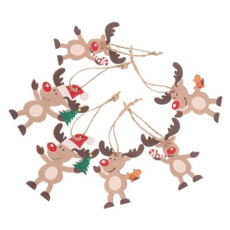 BESPORTBLE 6 St&uuml;ck H&auml;ngende Weihnachtsbaum Anh&auml;nger Vielseitiger Christbaumschmuck f&uuml;r Drinnen Party und Wohnraumdekoration