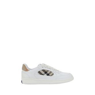 Burberry Leather Sneakers - - Shoes - Herren - Wei&szlig; - 44 EU