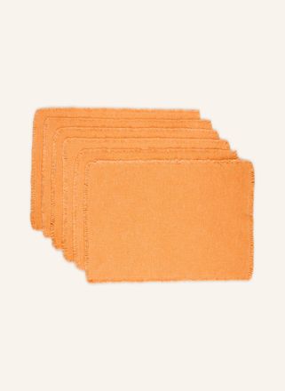 Pad Pad 6er-Tischset Siya orange