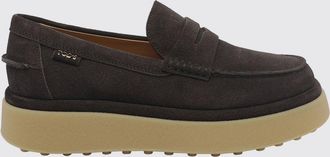 Tod's Plateau-Penny-Loafer aus Veloursleder mit Gummisohle