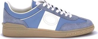 Valentino Garavani Homme, Chaussures, Bleu, Taille: 42 1/2 EU Baskets en Cuir Upvillage