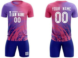 Generic Kit de football personnalis&eacute; pour enfants, hommes, femmes, jeunes, maillot et short de football avec num&eacute;ro de nom et logo de l&eacute;quipe, 2-1., L