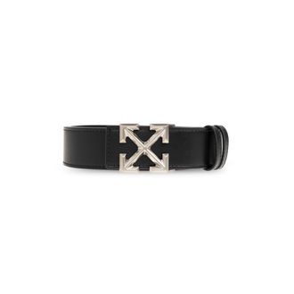 Off-white Homme, Accessoires, Noir, Taille: 85 CM Leather Belt