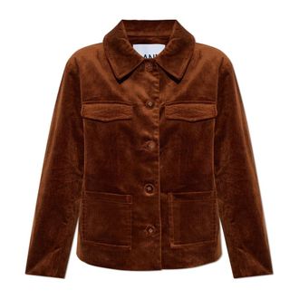 Ganni Corduroy Blazer - - Jackets - Damen - Braun - S
