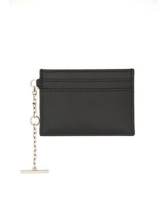 Alexander McQueen 100% Leather Card Holder - Black