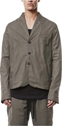 Thom Krom Homme, Costumes, Gris, Taille: M Crushed Cotton Blazer
