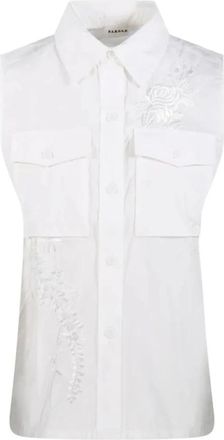 P.A.R.O.S.H. P.a.r.o.s.h., Femme, Blouses et Chemises, Blanc, Taille: 40 FR Ninja Shirt