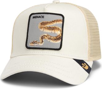Goorin Brothers Trucker Cap Deadly Companion Creme Beige, Size:OneSize