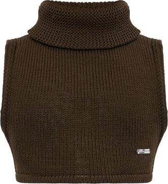 Dsquared2 Woll-Rollkragenweste - - Accessories - Herren - Braun - ONE SIZE