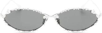 Yvmin Yvmin, Femme, Accessoires, Gris, Taille: ONE Size Oval Frame Lunettes de soleil