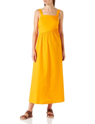 Benetton Damen 4ew7dv01o Kleid, Mango 0L0, S