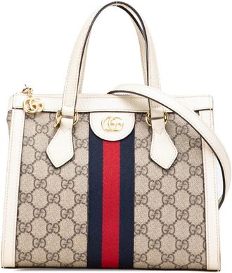 Gucci Hobo Bags - Small GG Supreme Ophidia Satchel - Gr. unisize - in Braun - f&uuml;r Damen