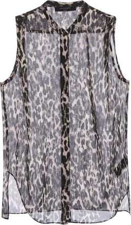 AllSaints Femme, Blouses et Chemises, Noir, Taille: 40 FR Wing Shirt