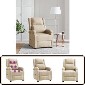 vidaXL vidaXL Massagesessel Creme Stoff