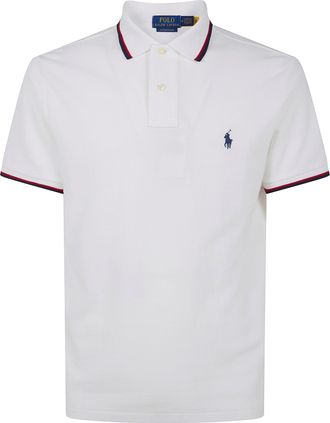 Ralph Lauren Short Sleeves Knit Contrast Polo Shirt