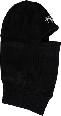 Marine Serre unisex, Accessoires, Noir, Taille: S/M Cagoule tricot&eacute;e Moon Logo noire