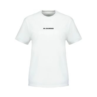 Jil Sander CN SS T-Shirt - - Tops - Damen - Wei&szlig; - M