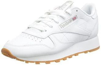 Reebok Mixte Classic Leather Sneaker, FTWWHT/SEDROS/CLAMAR, 34.5 EU