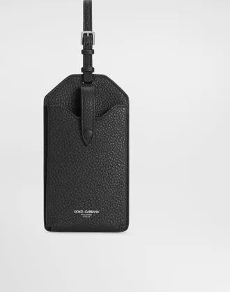 Dolce & Gabbana Brillenetui Aus Kalbsleder - Mann Geldb&ouml;rsen Und Kleinlederwaren Schwarz Onesize