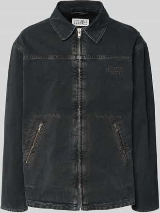 Maison Margiela Jacke in Denim-Optik mit Umlegekragen