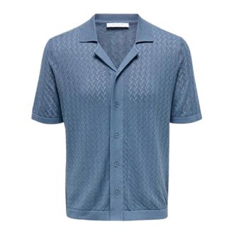 Only & Sons Only & Sons, Herren, Strickwaren, Blau, 2XLGr&ouml;&szlig;e