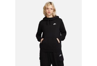 Nike Kapuzensweatshirt CLUB FLEECE WOMENS FUNNEL HOODIE Damen Kapuzenpullover aus weichem Fleece Material