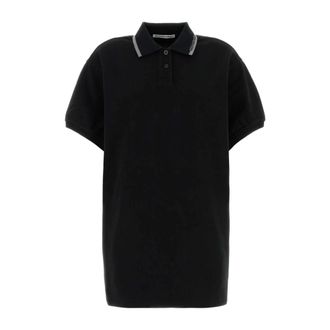 Alexander Wang Relaxed Polo Baumwoll-Minikleid - - Tops - Damen - Schwarzk - S