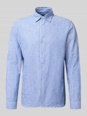 Mc Neal Regular Fit Freizeithemd aus Leinen-Mix mit Kentkragen