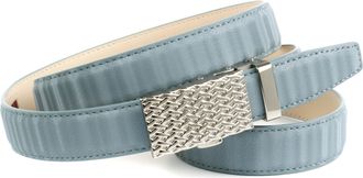 Anthoni Crown Damen Schmaler Raster Automatik 1SE3D8525 Gürtel, Himmelblau, 100