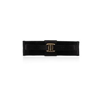 Ferragamo Haarspange aus Satin - - Accessories - Damen - Schwarzk - ONE SIZE