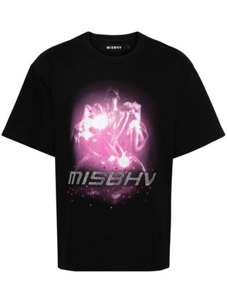 Misbhv T-Shirt mit grafischem Print - Schwarz