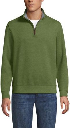 Lands End Rei&szlig;verschluss-Pullover aus Bedford-Ripp, Herren, Gr&ouml;&szlig;e:56-58 regular, Gr&uuml;n, Baumwolle, by Lands End