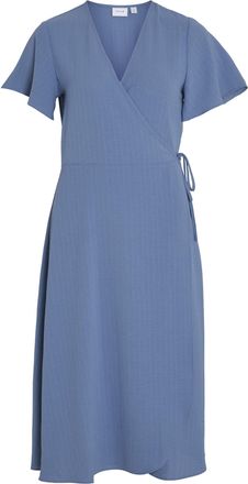 Vila VILOVIE S/S WRAP MIDI Dress - NOOS