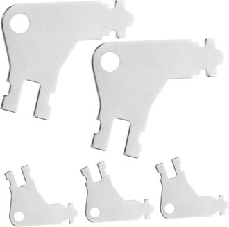 DOITOOL 5 Stück Teiliges Metall Toilettenpapierhalter Schlüssel Ersatz Schlüsselring Handtuchpapierspender Schlüssel Robust Langlebig für Papierhandtuchspende