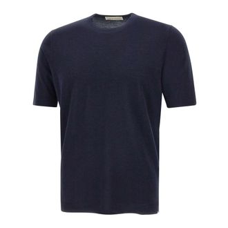 FILIPPO DE LAURENTIIS Pull en Laine Soie Cachemire Bleu Nuit - Homme - Tops - Bleu - Taille: 2XL