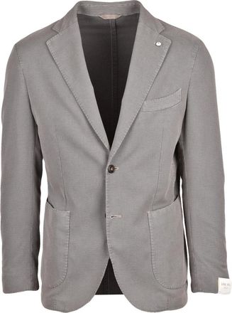 L.B.M. 1911 L.b.m. 1911, Homme, Vestes, Gris, Taille: 3XL Veste Slim-fit