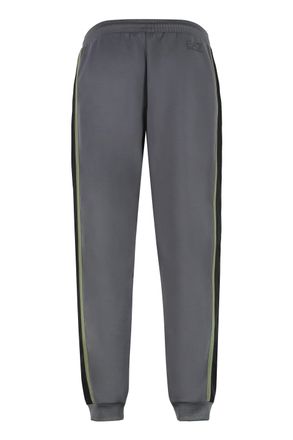 Emporio Armani Mens Track Pants Techno Fabric Grey Polyester