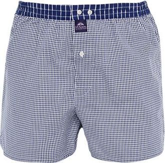 MC Alson Herren Boxershorts blau Baumwolle gemustert