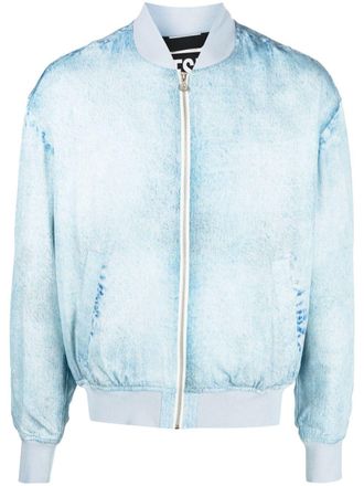 Diesel veste bomber &agrave; col officier - Bleu