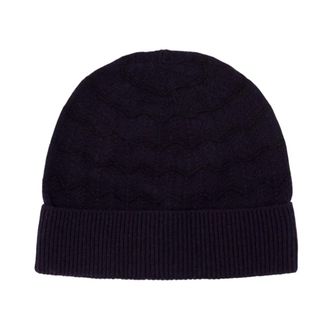 Officine G&eacute;n&eacute;rale Wavy Pattern Beanie - - Accessories - Herren - Schwarzk - ONE SIZE