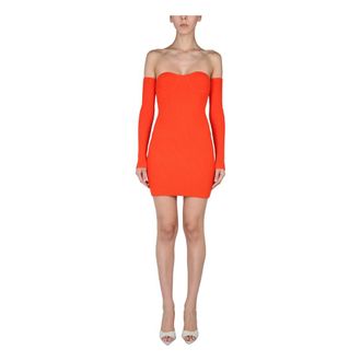 Helmut Lang Contour Mini Kleid - - Dresses - Damen - Orange - XS