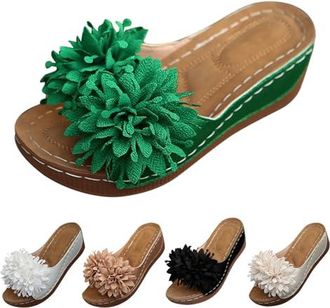 Generic Sandales de r&eacute;cup&eacute;ration pour femme avec soutien confortable de la fasciite plantaire, soutien de la vo&ucirc;te plantaire, orthop&eacute;diques &agrave; bout ouvert, san