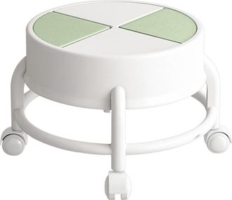 Generic Niedriger Rollsitz - Robuster mobiler Rollhocker mit um 360° drehbaren n, Verstellbarer niedriger Sitz für bequemes Sitzen, leichtgängiger Tritthocker