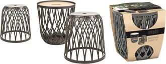 Prosperplast uniqubo iku bs 2+1 multifunktionsm&ouml;bel-set 3 tische und 2 sitzer