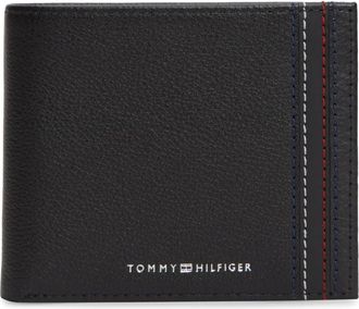 Tommy Hilfiger Geldbeutel aus genarbtem Leder mit Label-Schriftzug in